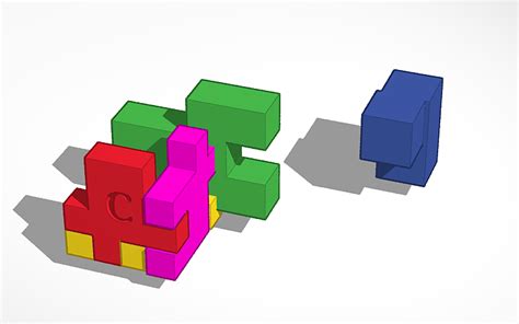 3d Design Puzzle Cube Tinkercad