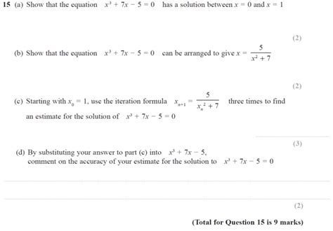Gcse 9 1 Maths Iterative Methods Past Paper Questions Pi Academy