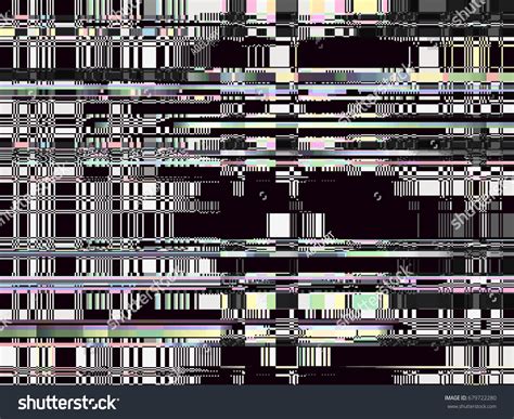 Glitch Background Computer Screen Error Digital Stock Vector Royalty
