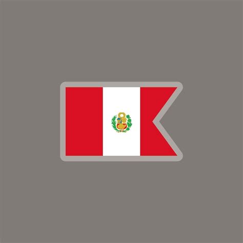 Premium Vector Illustration Of Peru Flag Template