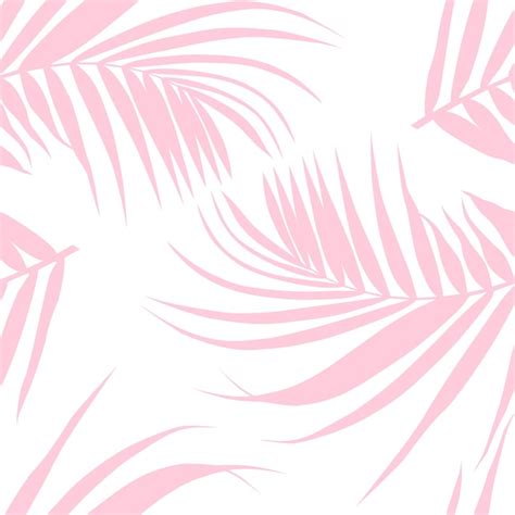 Premium Vector Seamless Pattern Of Tropical Pink Palm Leaves Jungle