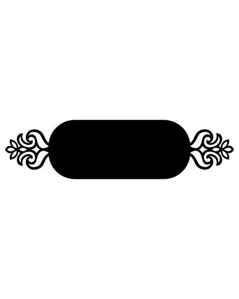 Elegant Black And White Scroll Design