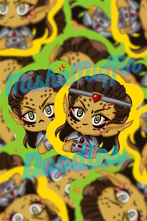 Bg3 Origin Chibi Stickers Etsy