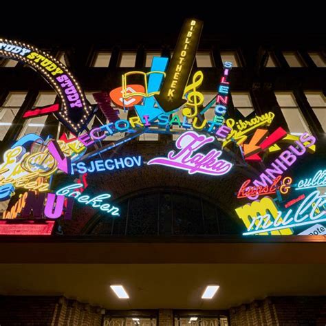 Utrecht Library Sign By Maarten Baas Takes Cues From Las Vegas