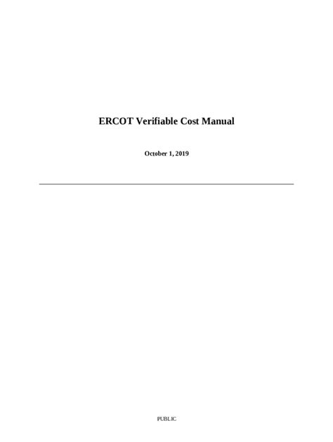 Ercot Nodal Protocols Electric Reliability Council Doc Template
