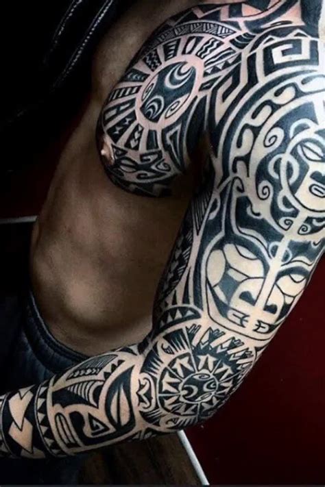 90 Tribal Sleeve Tattoos For Men Manly Arm Design Ideas Artofit