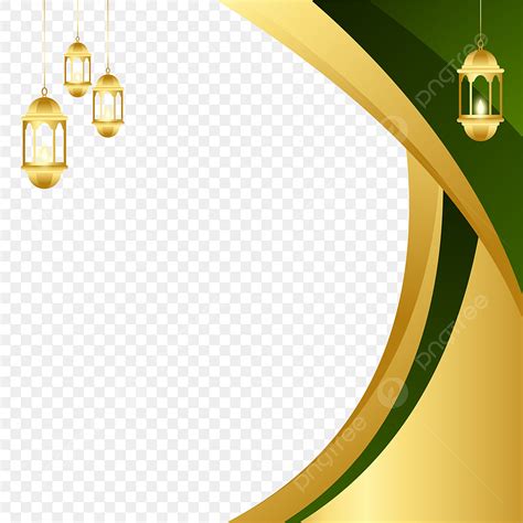 금 랜턴과 이슬람 국경 디자인 이슬람 국경 장식 틀 Png 일러스트 및 벡터 에 대한 무료 다운로드 Pngtree