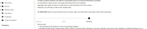 how umbraco cms is used telemetry status february 2023