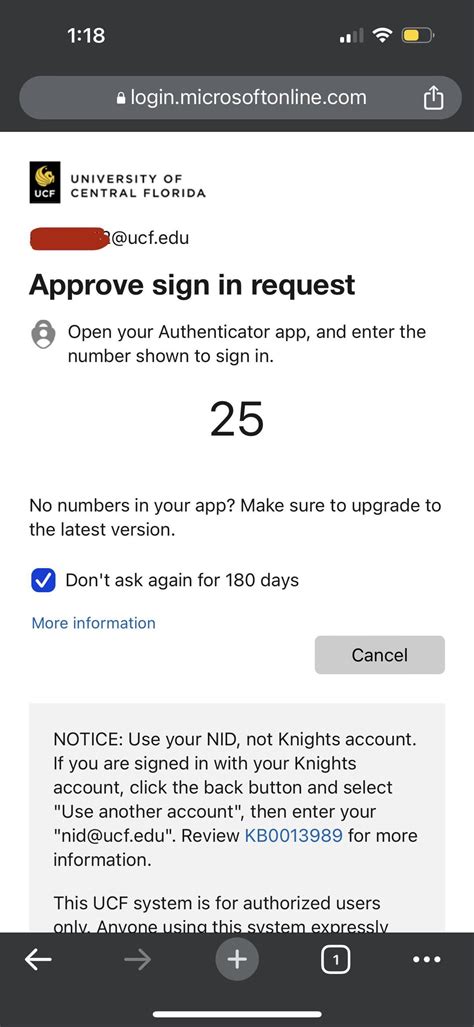 Mfa Issues With Microsoft Authentication App R Ucf