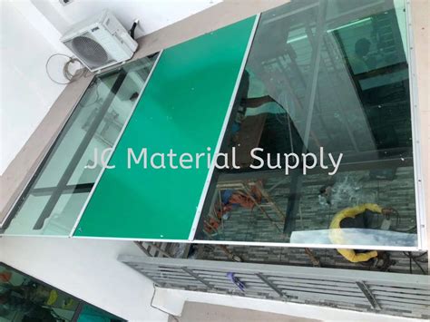 Aluminium Composite Panel Installed With Polycarbonate Sheets 5mm Puchong Selangor Malaysia