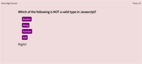 GitHub Lillielovatt Js Timed Quiz