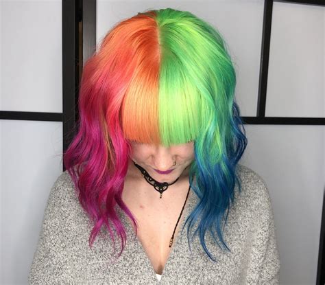 Split Rainbow Hair
