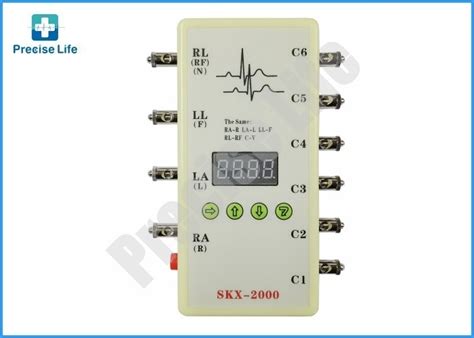 إشارة مراقبة المريض Ecg آلة محاكاة طبية مع 2 نوع الموجي جهاز محاكاة
