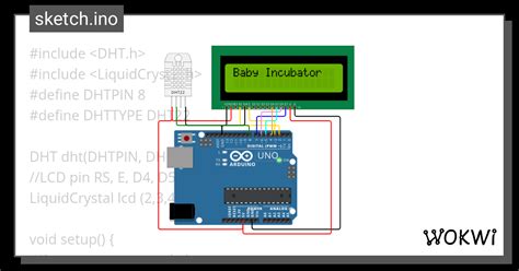 Sensor Suhu Dengan Lcd Wokwi Esp32 Stm32 Arduino Simulator