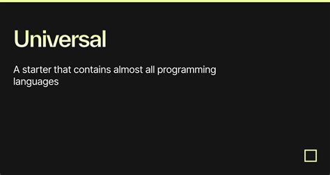 Universal Codesandbox