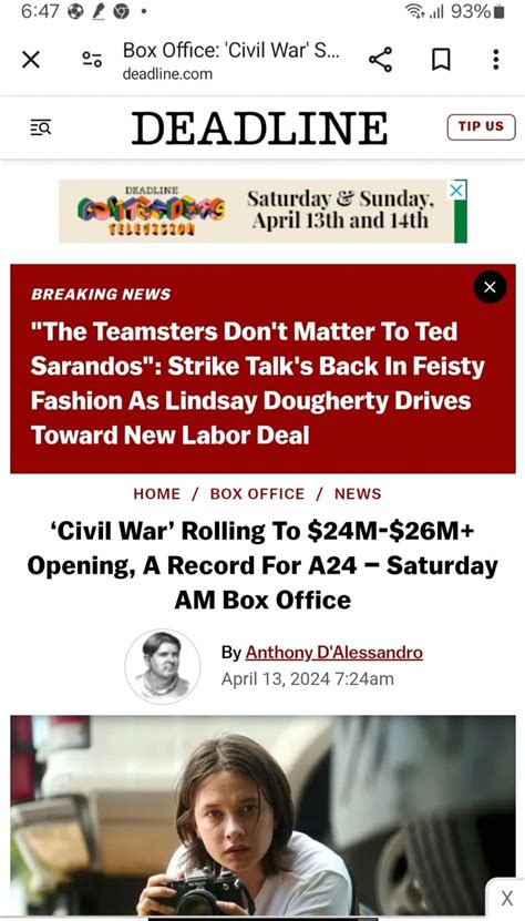 Isaac Fahed On Linkedin Civilwarmovie Grandentertaiment 4starsfilms