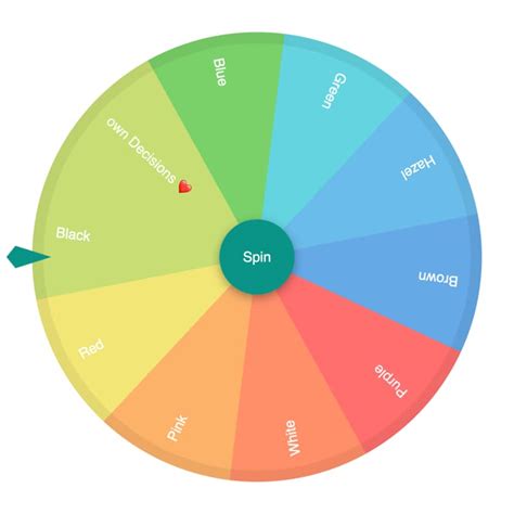 Eye Colour Random Spin Wheel App Spin The Wheel Wheel Of Names