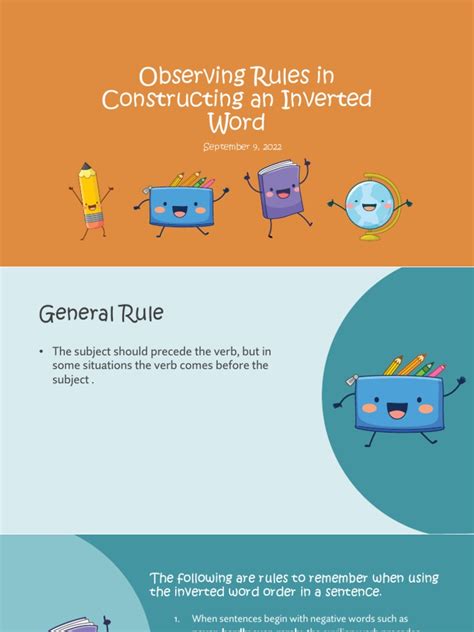 Inverted Word Pdf Verb Subject Grammar