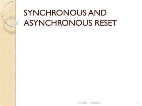 Synchronous And Asynchronous Clock