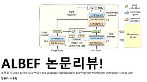Linkedin Jaewook Kang 페이지 Albef Contrastive Learning으로 Image Text Co