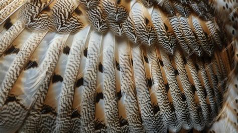 Premium Photo The Barred Owl Has A Distinctive Pattern Of Dark And Light Brown Feathers