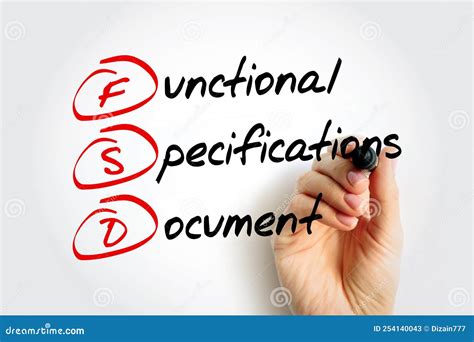 El Documento De Especificaciones Funcionales De Fsd Es Un Documento Que