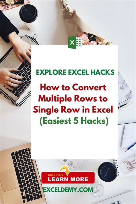Convert Multiple Rows To Single Row In Excel