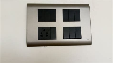 इलेक्ट्रिक 12 Module Switch Board Wiring And Installation Youtube