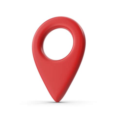 premium photo 3d rendering realistic location red map pin gps pointer