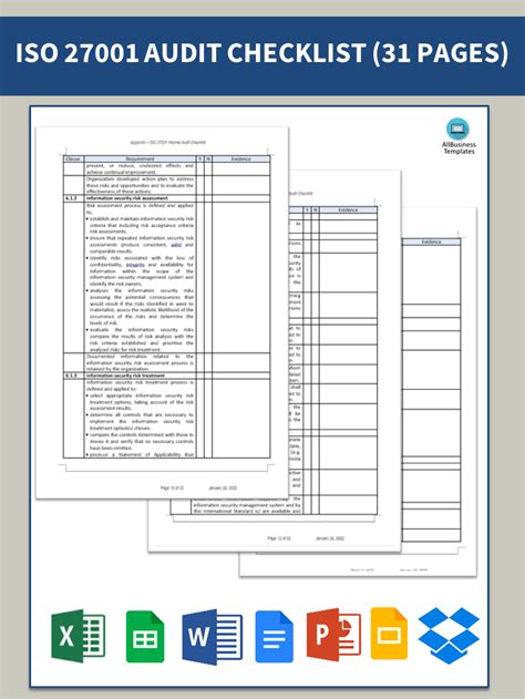 Detail Iso Internal Audit Template Koleksi Nomer