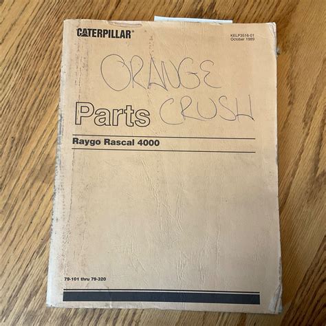 Raygo Rascal 4000 Parts Manual Book Catalog List Compactor Vibratory