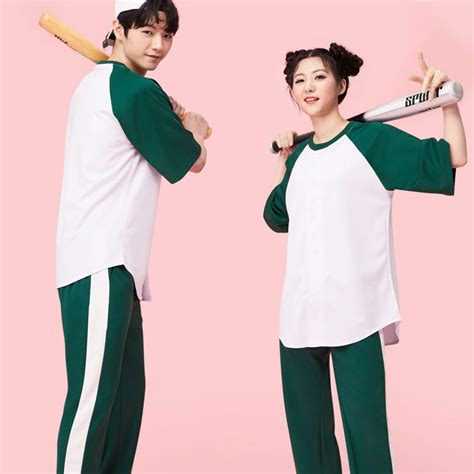 오징어 게임 오픈 야구복 초록색 반티 Bg413 반티 공식 사이트