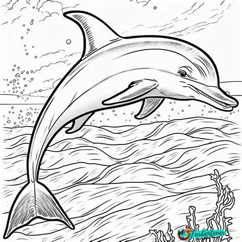 Delfine Delfin Ausmalbild Mother Colorir Golfinhos Figlio Delfines