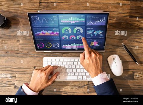 KPI Analytics Dashboard And Graph Stock Photo Alamy