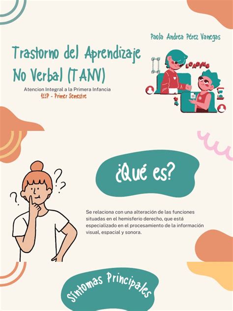 Trastorno Del Aprendizaje No Verbal Tanv Pdf