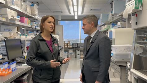 March Biosciences On Linkedin Our Ceo Sarah Hein Talking To Brad