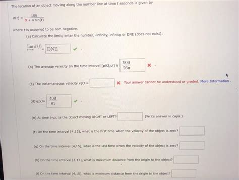 solved the location of an object moving along the number
