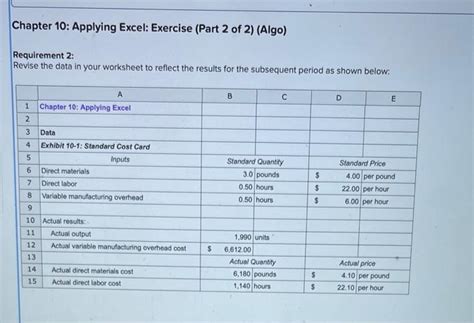 Solved Chapter Applying Excel Exercise Part Of Chegg