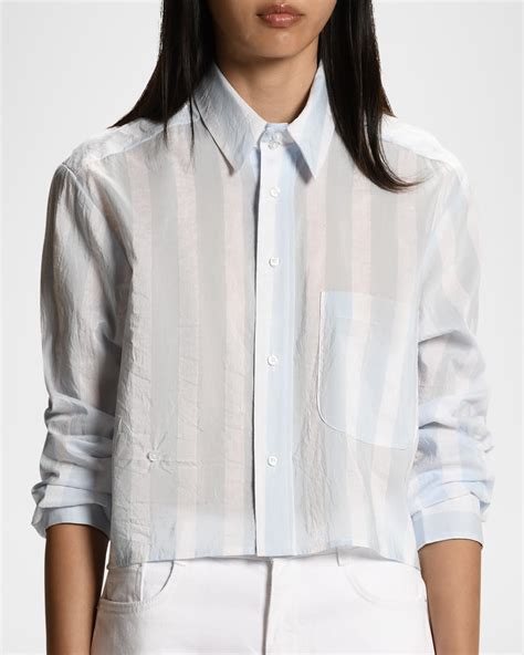 Cissa The Shorty Striped Shirt Neiman Marcus