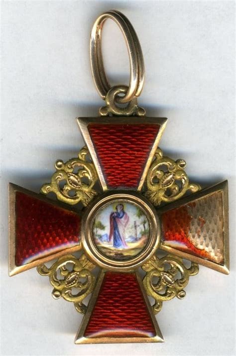 Orders Of St Anna Made By Afanasy Panov Ap Medals Of Asia