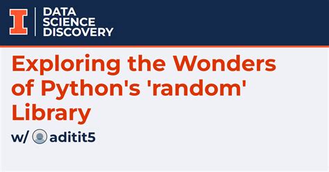 Exploring The Wonders Of Pythons Random Library Data Science Discovery