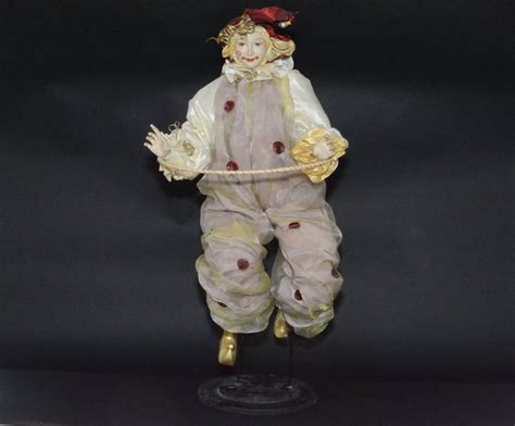 A large vintage Commedia dell arte figure of Pierrot in Antique Mannequins