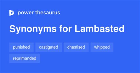 Lambasted Synonyms 604 Similar Words And Phrases