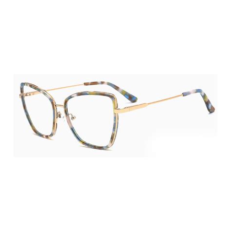 China Gd Stylish Color Acetate Metal Optical Frames Brand Design Optical Frames Women Acetate