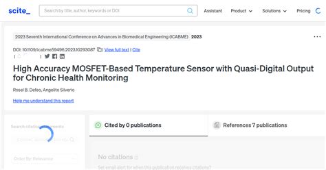 High Accuracy Mosfet Based Temperature Sensor With Quasi Digital Output For Chronic Health