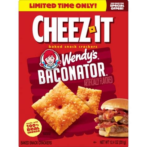 Cheez It® Wendys Baconator Baked Snack Crackers 12 4 Oz Kroger