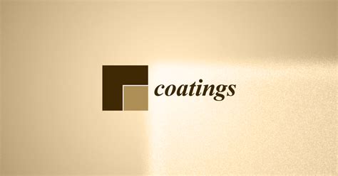 Coatings An Open Access Journal From Mdpi
