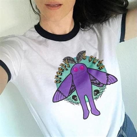 Creepy And Cute Mothman Cryptid Shirt Creepy Clothes Gothic Shirts