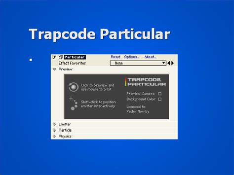 trapcode particular