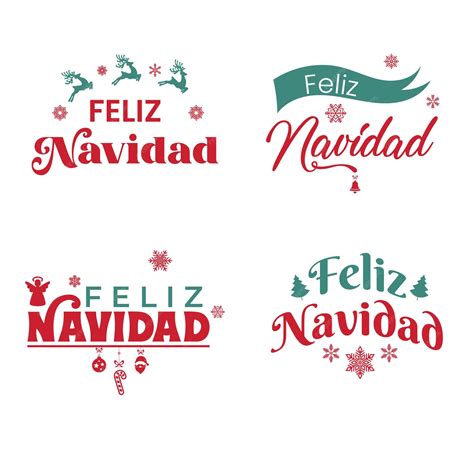 Letras Feliz Navidad Premium Vector